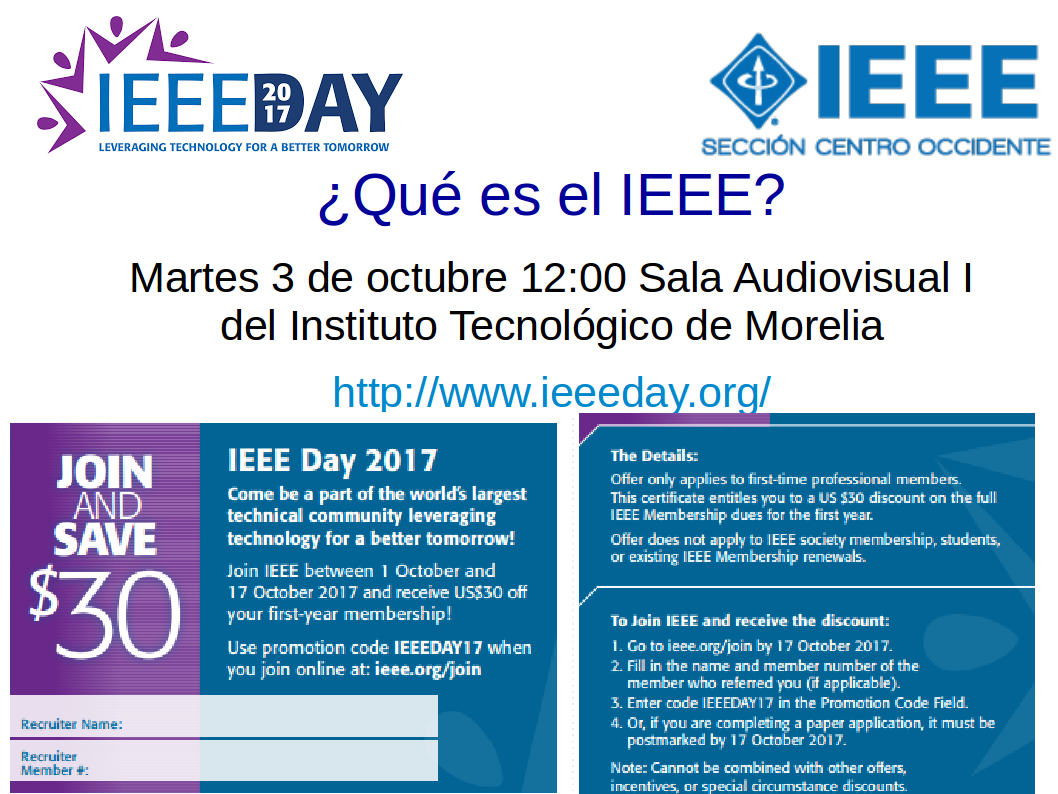 IEEE Day Sección Centro Occidente 2017 – IEEE Sección Centro Occidente
